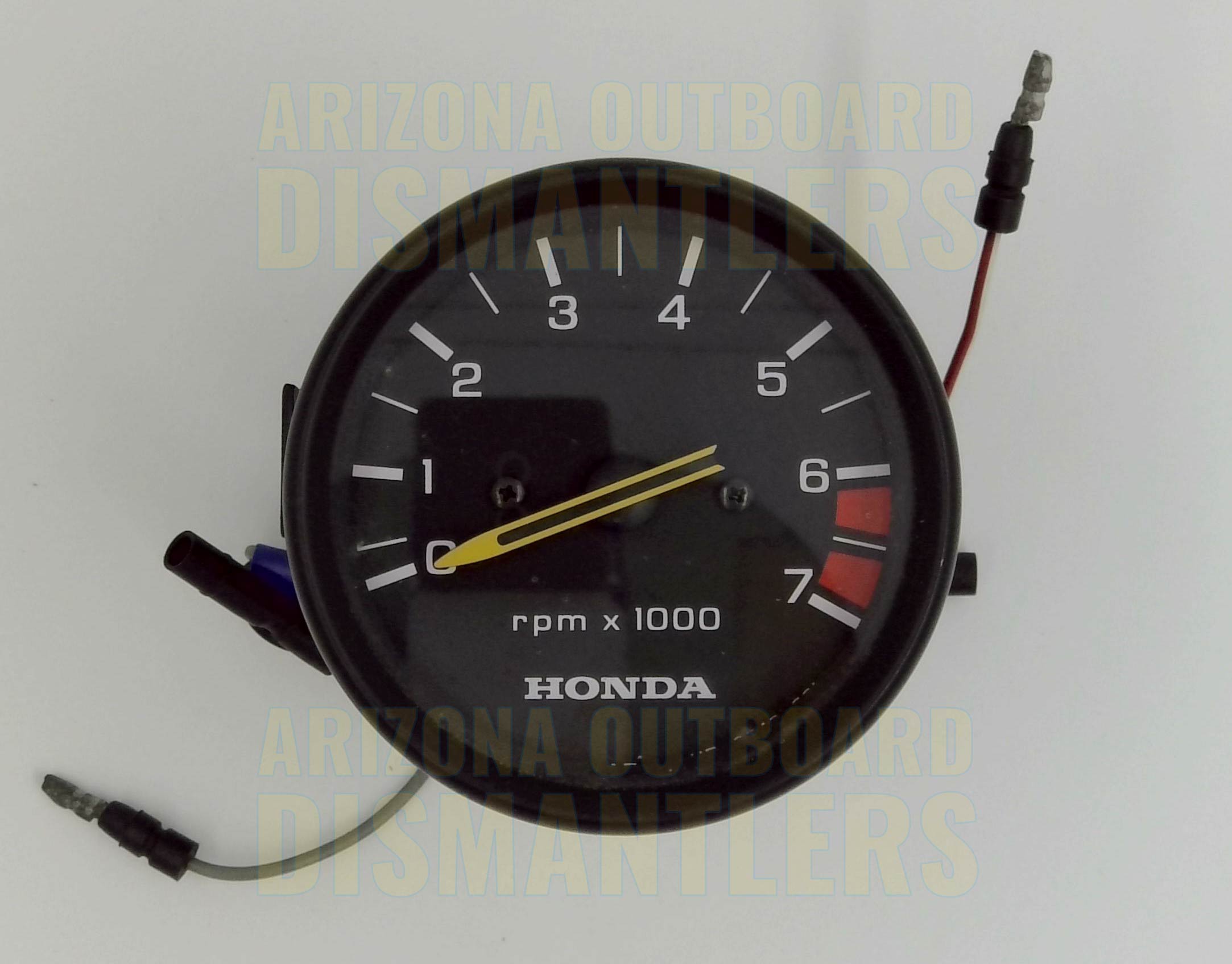 37250-ZV5-823 Honda OEM Tachometer Gauge – 7000 RPM, Black, Outboard ...