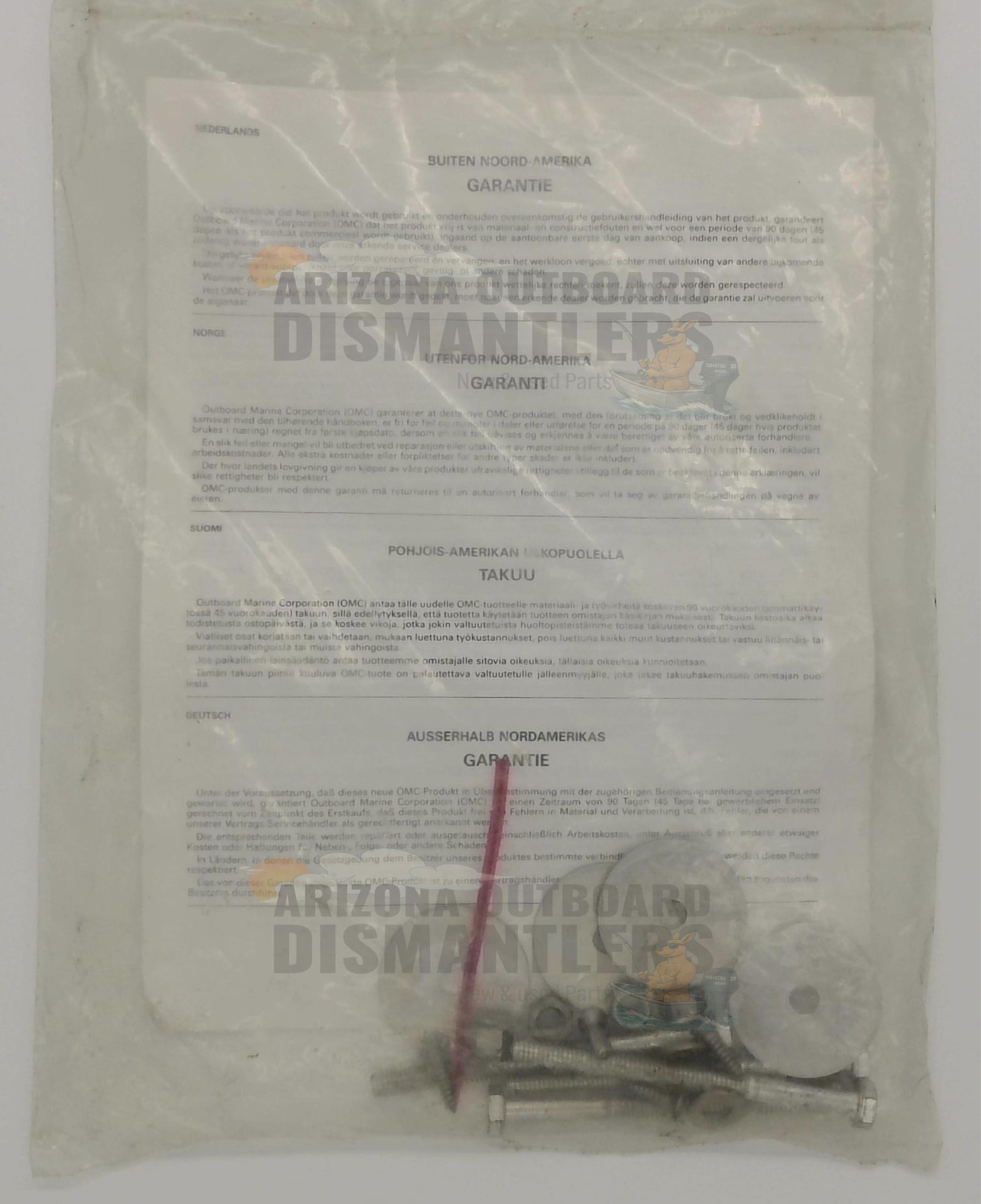 434676 transom mounting kit – OMC/Johnson/Evinrude - Arizona Outboards