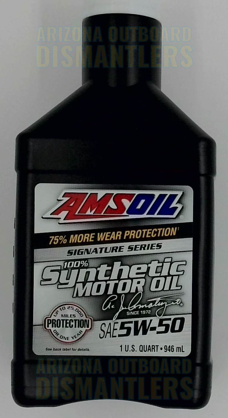 AMSOIL Signature Series 5W-50 100% Synthetic Motor Oil – 1 Quart (946 ...